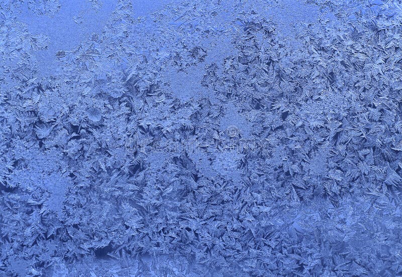 Natural Ice Pattern on Winter Glass Stock Illustration - Illustration ...