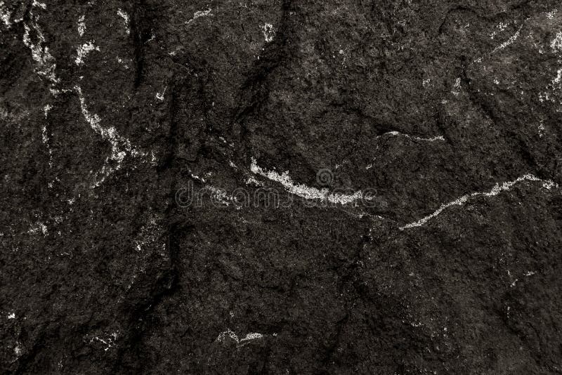 Texture of Natural Stone with Irregularities. Background from a Black ...