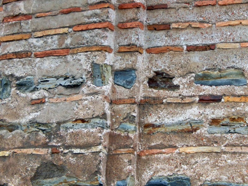 Texture of Natural Stone Material and Brick Stock Photo - Image of ...