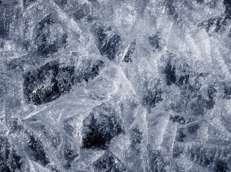 Texture of Nature - Ice on River Stock Image - Image of background ...