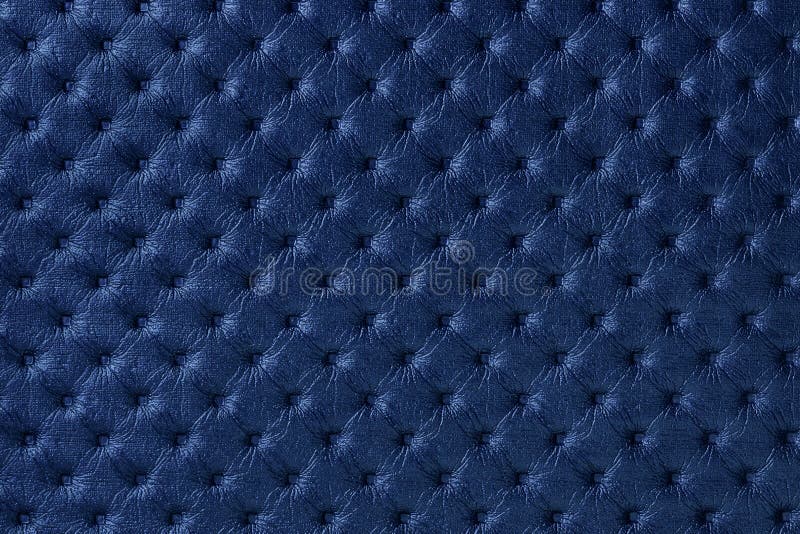 Texture of Navy Blue Leather Background with Capitone Pattern, Macro ...