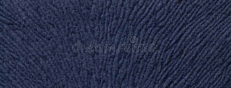 Texture of Navy Blue Woolen Textile Background from Soft Wool Material ...