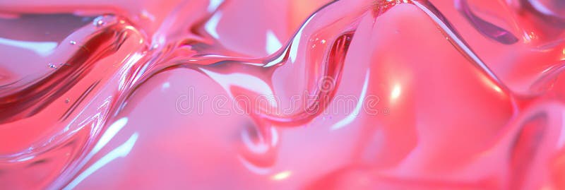 Texture of Neon Pink Liquid Gel with Vibrant Glow and Smooth Surface ...