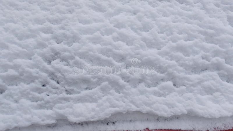Texture of New Fallen Fluffy Snow Layer on Vertical Surface Stock ...