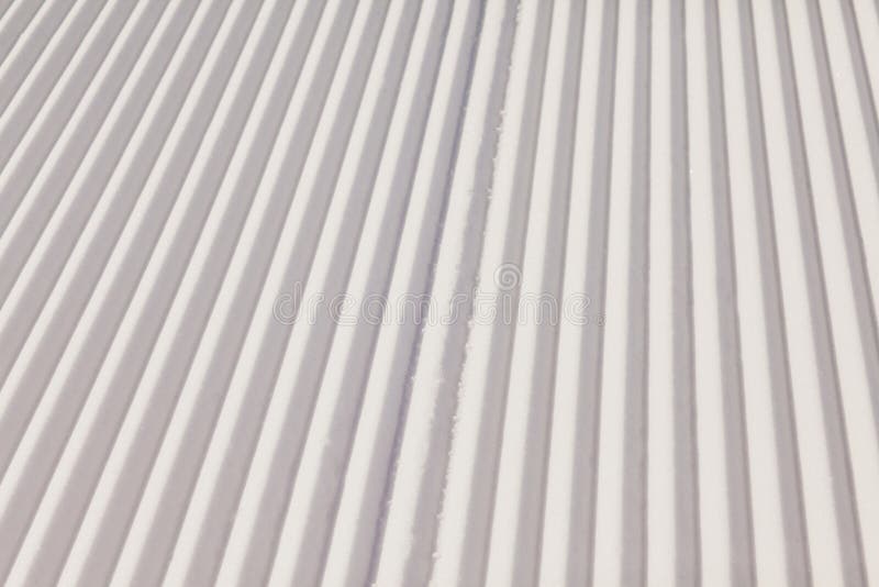 Texture of New Groomed Snow on Empty Ski Slope Stock Photo - Image of ...