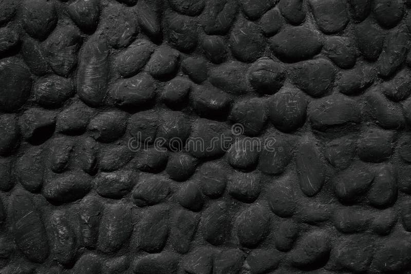 Texture Noire De Mur En Pierre De Grands Cailloux Naturels Peints Photo ...