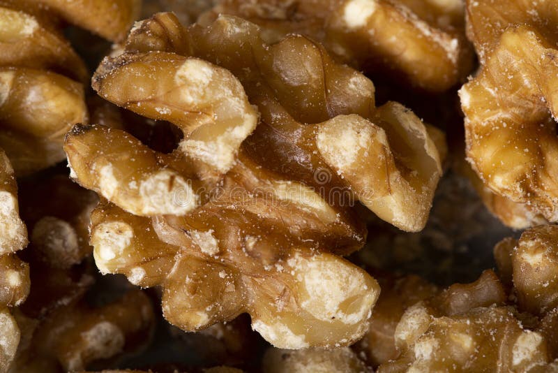 The Texture of Nuts As a Background. Stock Image - Image of walnuts ...