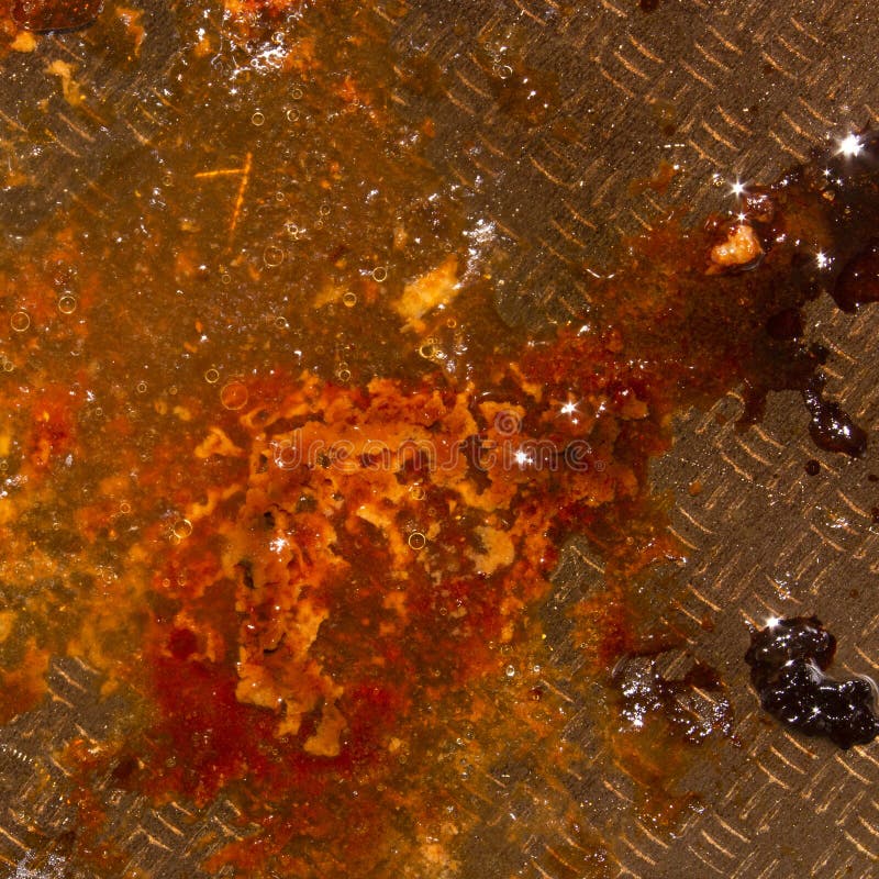 Texture Greasy Dirty Baking Tray Stock Photo - Image of plate, messy ...