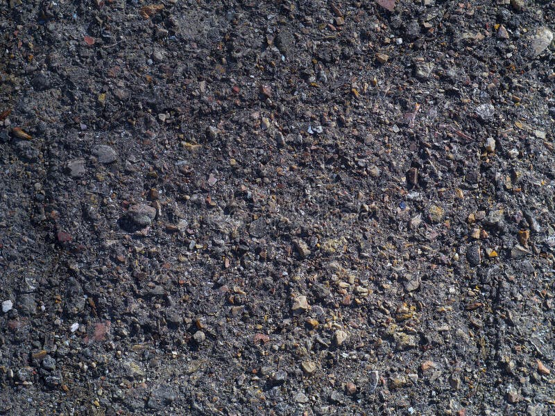 Texture of Old Asphalt with Stones Stock Photo - Image of concrete ...