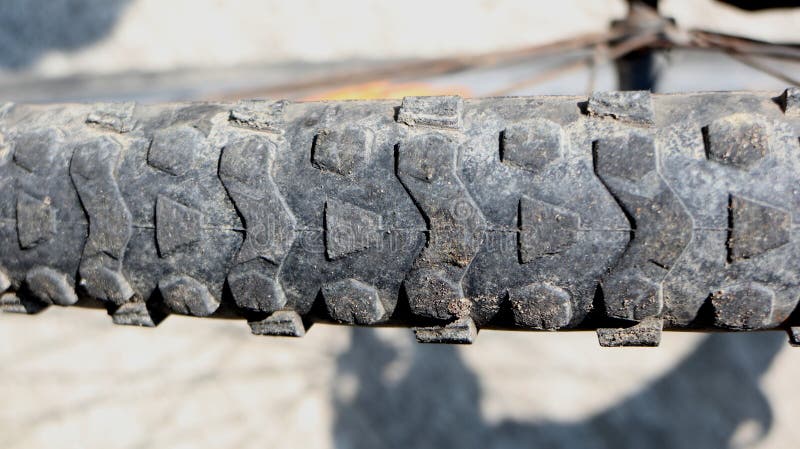 Texture of Old Bicycle Tire Stock Photo - Image of exhibit, symbol ...