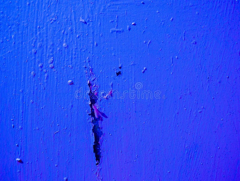 Texture of Old Blue Damaged Paint on the Wall. Stock Image - Image of ...