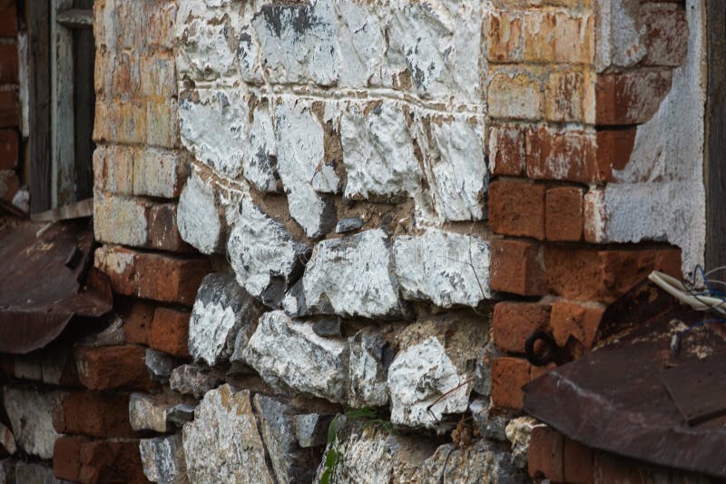 Texture of an Old Brick Building. 19th Century Architecture Stock Photo ...