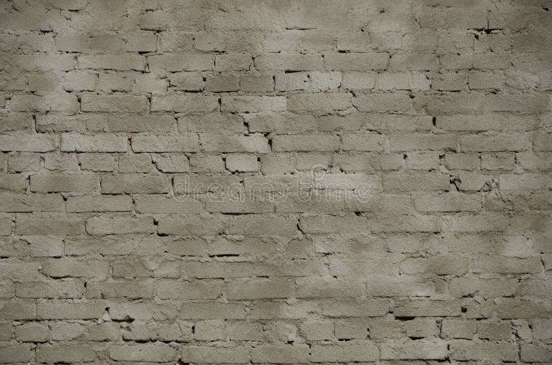 The Texture of the Old Brick Wall, Painted in Gray. Background Image of ...