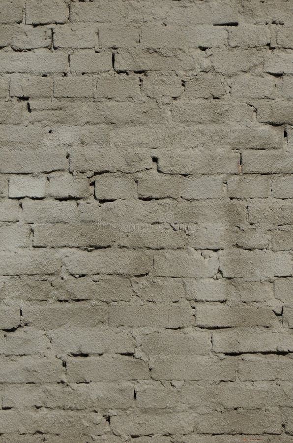 The Texture of the Old Brick Wall, Painted in Gray. Background Image of ...