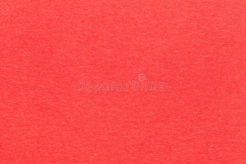 Texture of Old Bright Red Paper Background, Closeup. Structure of Dense ...