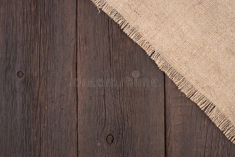 Texture of the Old Burlap and Wood. Stock Image - Image of fabric ...