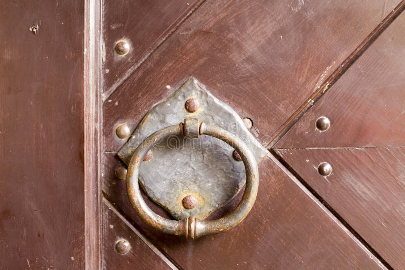 Texture of the Old Gate with Metal Rivets Stock Image - Image of door ...
