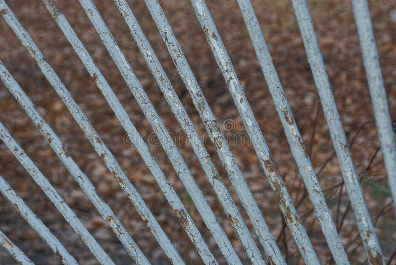 Texture of Old Iron Rods on the Fence Stock Image - Image of background ...