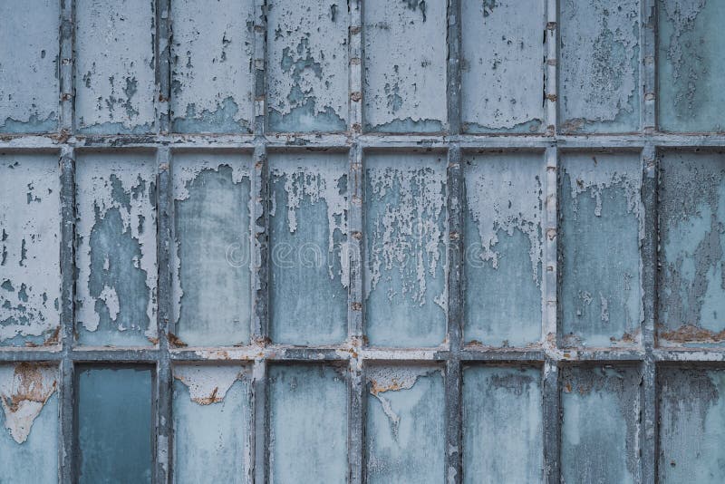 Old Factory Windows Texture Stock Image - Image of peeled, lattice ...