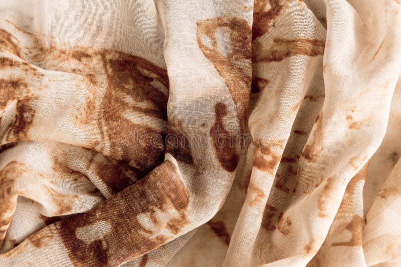 The Texture of an Old Linen Cloth Covered with Dirt and Rust ...