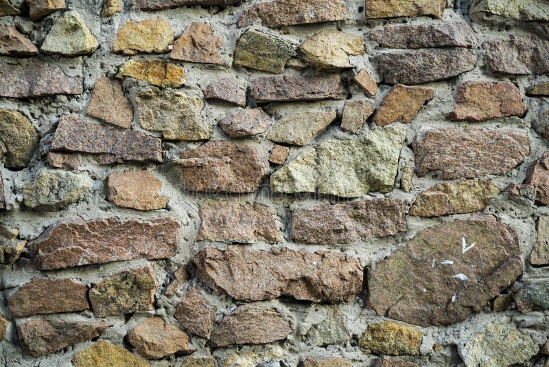 Background Image of a Stone-lined Wall Stock Photo - Image of close ...