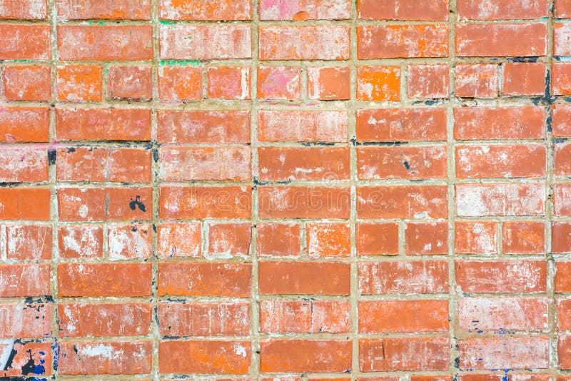 The Texture of the Old Masonry of Red Brick Stock Image - Image of ...
