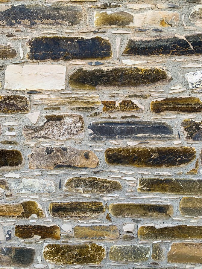 Texture. Old Medieval Wall Made from Stone. Stock Image - Image of ...