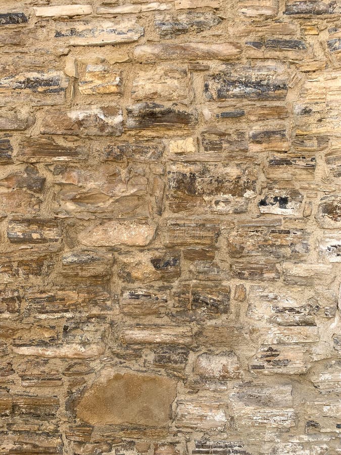 Texture. Old Medieval Wall Made from Stone. Stock Image - Image of ...