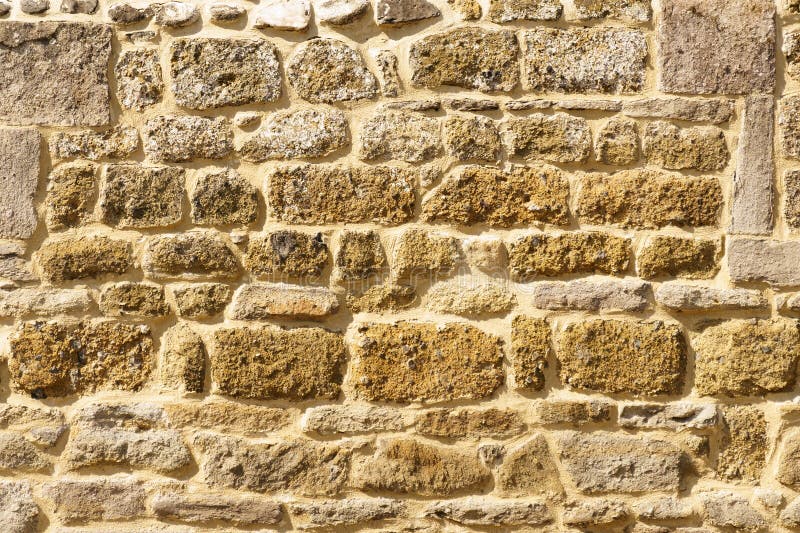 The Texture of the Old Medieval Wall of the House, Lined with Brown ...