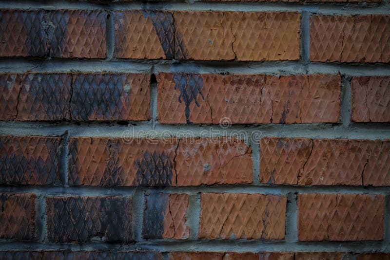 Texture of an Old Paint Covered Brick Wall Stock Image - Image of ...