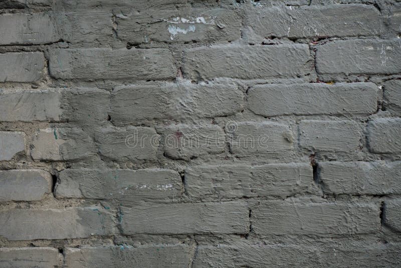 Texture of an Old Paint Covered Brick Wall Stock Photo - Image of ...