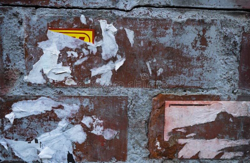 Texture of an Old Paint Covered Brick Wall Stock Image - Image of ...