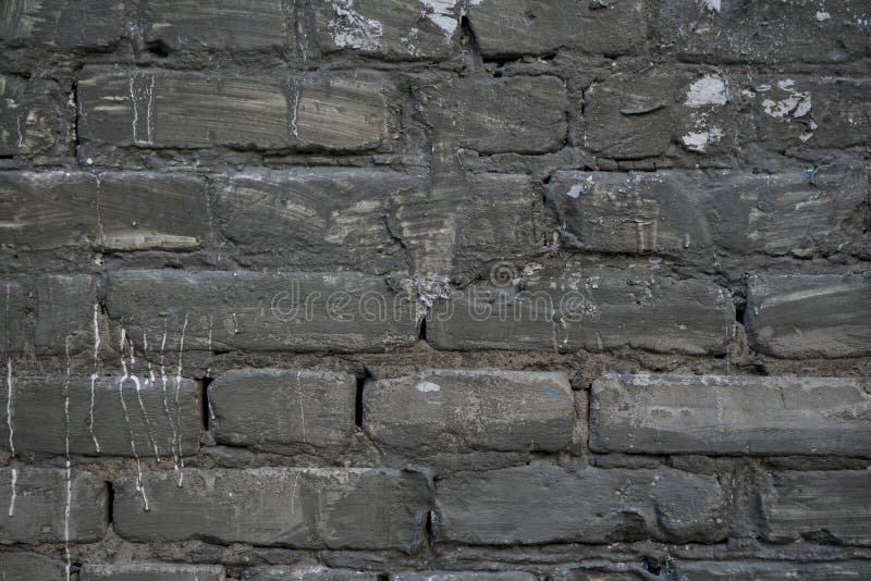 Texture of an Old Paint Covered Brick Wall Stock Photo - Image of ...