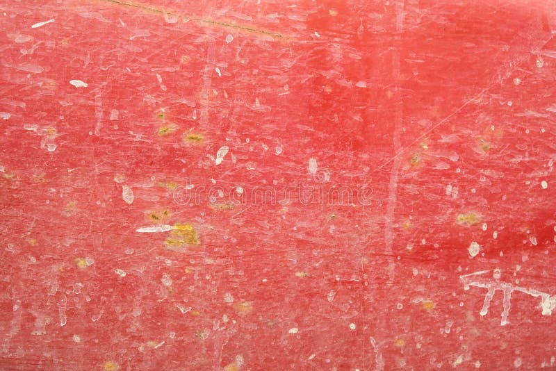 The Texture Old Painted Iron. Red Background with Rust. Worn Iron ...