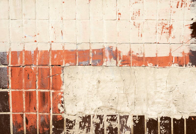 Texture of Old Painted Tiles Stock Image - Image of textured, decor ...
