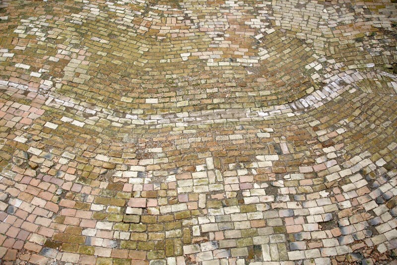 Texture of Old Red Brick in Oval Edge Stock Image - Image of texture ...