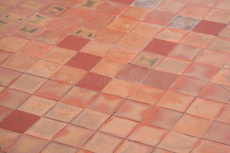 Texture of Old Red Ceramic Tiles Stock Photo - Image of urban, pattern ...