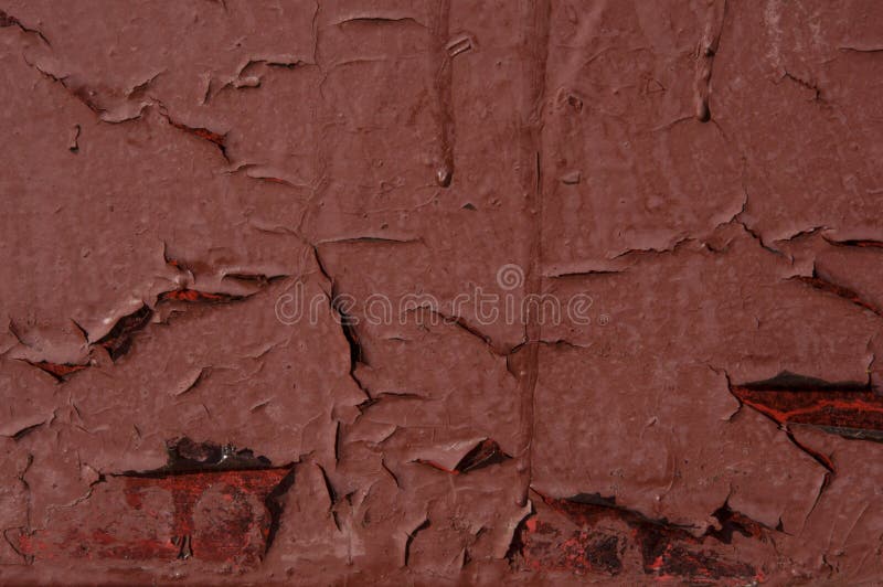 Texture of Old Red Rusty Painted Metal Wall with Smudges Closeup Stock ...