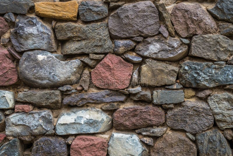Texture of Old Rock Wall for Background, Medieval Stone Wall Stock ...