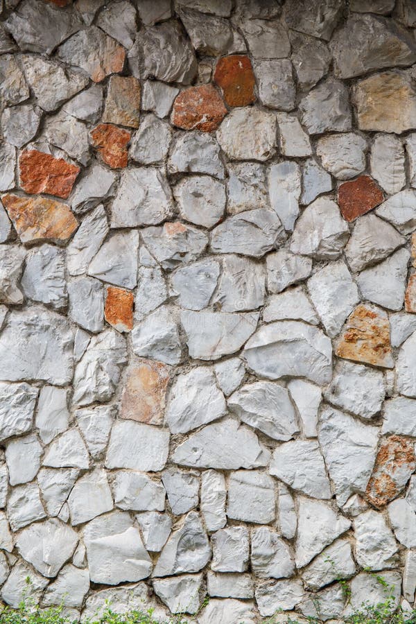 Texture Old Rock Wall Made of Random Stone Stock Image - Image of path ...