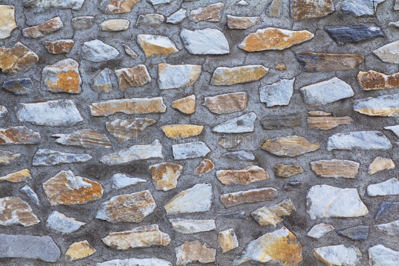 Texture Old Rock Wall Made of Random Stone Stock Image - Image of ...