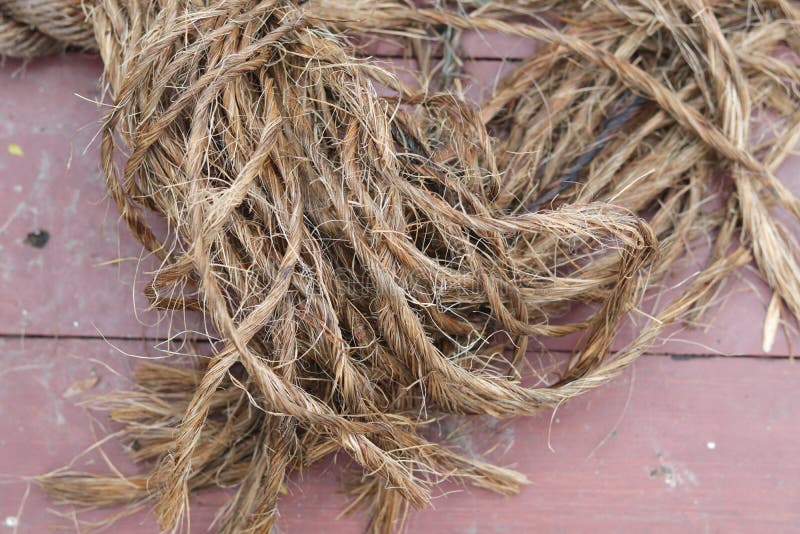 Texture of Old Rope on the Background Stock Image - Image of grunge ...