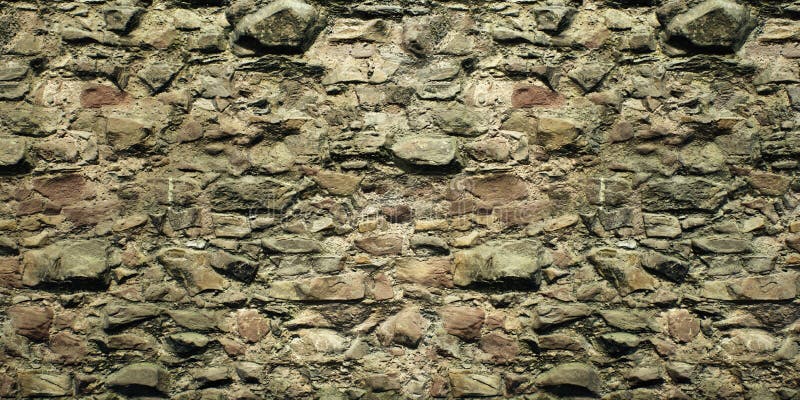 Texture of an Old Rough Stone Castle Wall. Stock Illustration ...