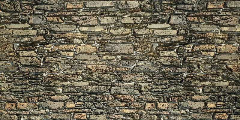 Texture of an Old Rough Stone Castle Wall. Stock Illustration ...