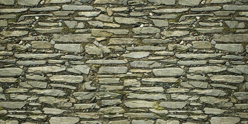 Texture of an Old Rough Stone Castle Wall. Stock Illustration ...