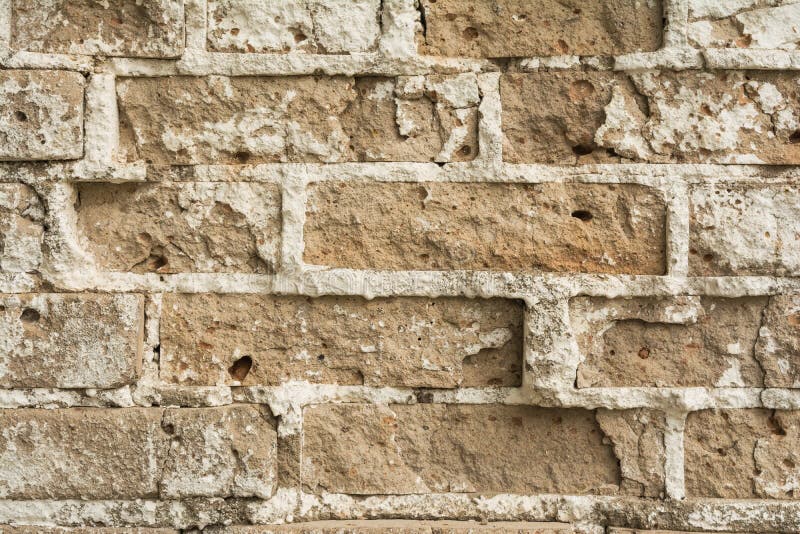 Texture of an Old Ruined Brick Wall of an Ancient Building Stock Image ...