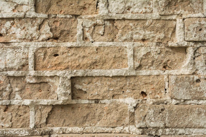 Texture of an Old Ruined Brick Wall of an Ancient Building Stock Photo ...