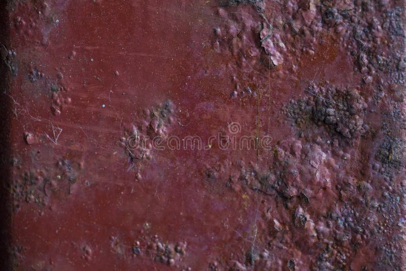 Texture on a red wall stock image. Image of brown, metal - 195338611