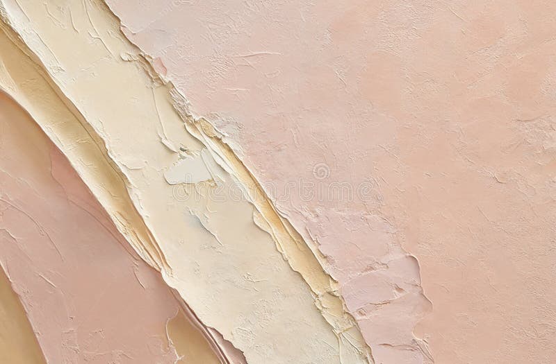Texture of Old Rustic Wall Covered with Beige Stucco. AI Generated ...