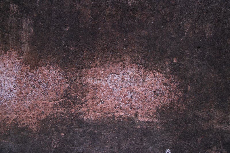Texture of Old Rustic Wall Covered with Brown Stucco. Abstract ...